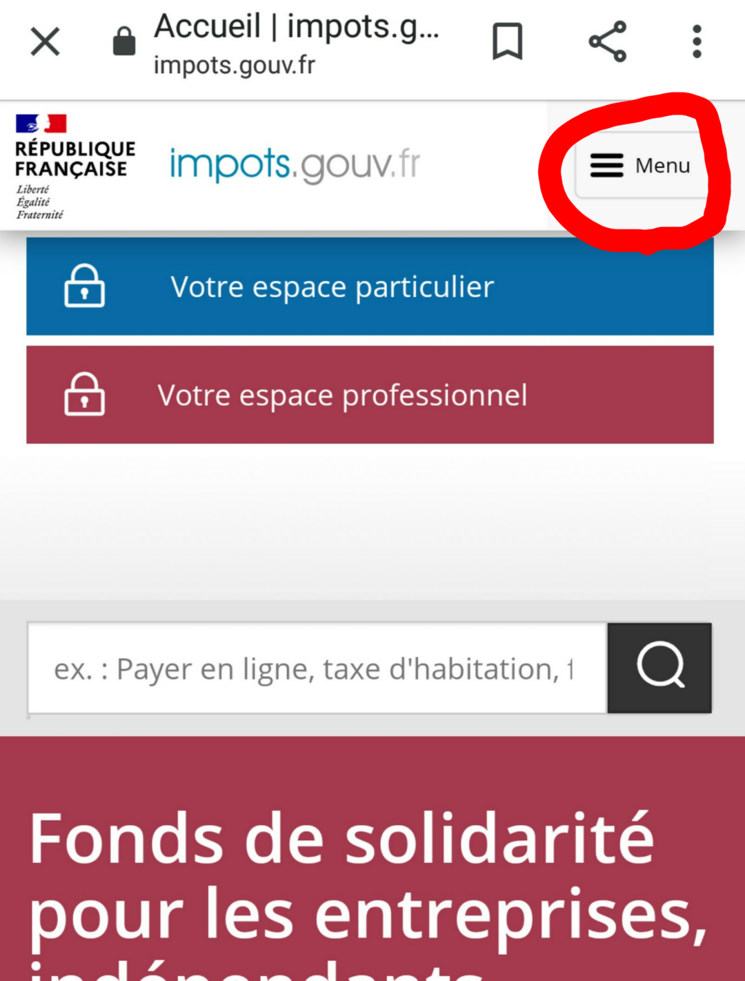 フランスでの納税者番号Numéro fiscal の取得～オンライン編～